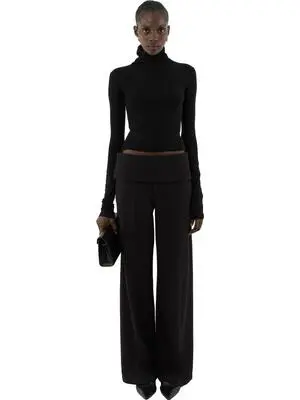 Arakii Waist Edge Pants - Dark Brown