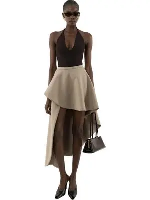 Arakii Halter Tank Top - Dark Brown