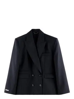 Arakii Oversized Blazer - Navy Stripe