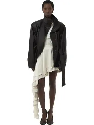 ARAKII Asymmetric Viscose Ruffle Skirt
