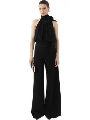 Arakii Deep Back Halter Top - Black
