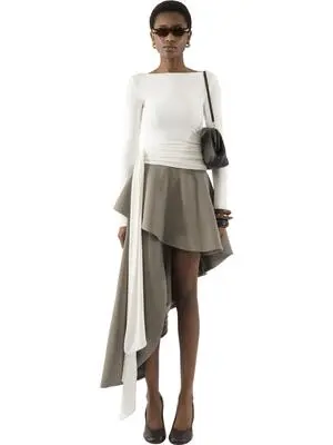 Arakii Spiral Skirt - Greige