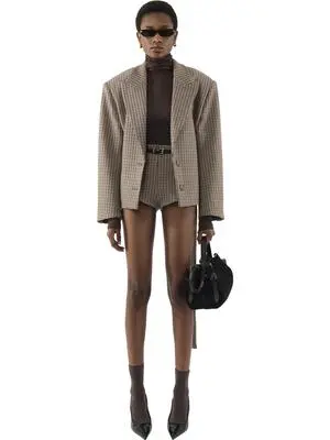 Arakii Checked Shorts - Beige Check