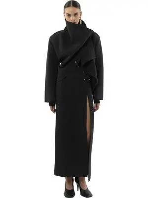 Arakii Maxi Pin Skirt - Dark Grey