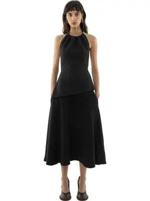 Arakii Sculpted Knit Top - Dark Grey