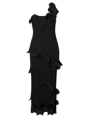 Cult Gaia Payton Cloqué Gown - Black