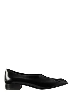 Khaite Colt Leather Slip-on Loafers - Black