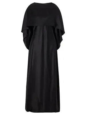 HEIRLOME Anna Silk-satin Maxi Dress - Black