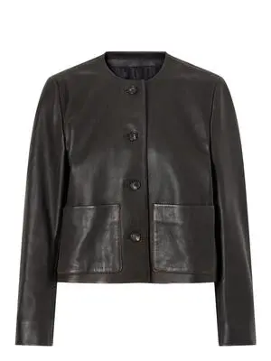 NILI LOTAN Ophelie Leather Jacket - Black