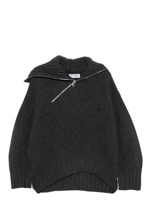 Attico Wool And Cashmere Sweater - Grey