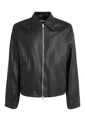 Our Legacy Faux Leather Worker Jacket - Black