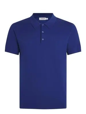 J. Lindeberg Knitted Ridge Polo Shirt - Blue