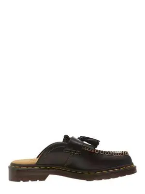Dr. Martens Adrian Tassel-detail Flat Mules - Black