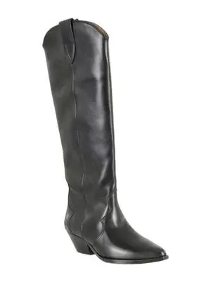 Isabel Marant Étoile Denvee Pointed-toe Cowboy Boots - Black