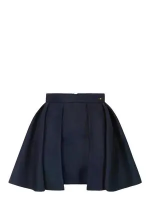 Elisabetta Franchi Cool Wool Miniskirt - Blue