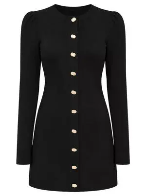 REFORMATION Micah Button-down Mini Dress - Black