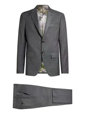 Etro Checked-pattern Suit - Grey