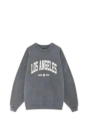 ANINE BING Miles Sweatshirt Los Angeles University Washed - Grey