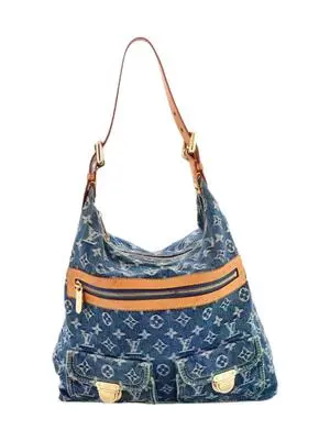LOUIS VUITTON Baggy Handbag Denim Gm Shoulder Bag - Blue