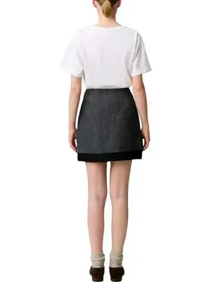 Claudie Pierlot Button-detail Skirt - Blue