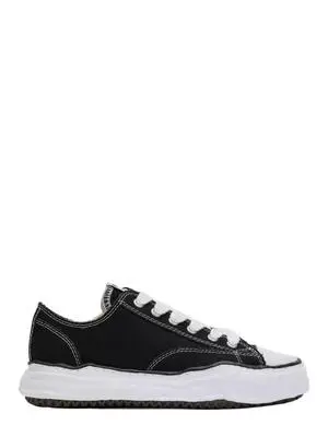 Mihara Yasuhiro Round-toe Low-top Sneakers - Black