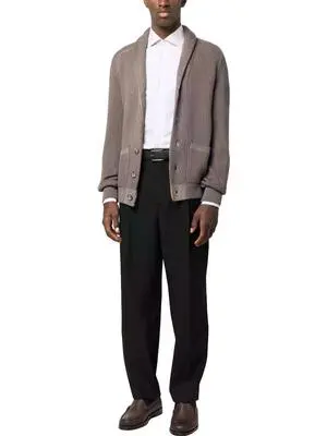 FINAMORE 1925 Striped Long-sleeve Cotton Shirt - White