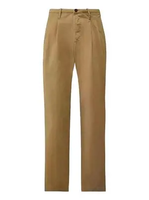 C.P. COMPANY Pleated Straight-leg Trousers - Neutrals