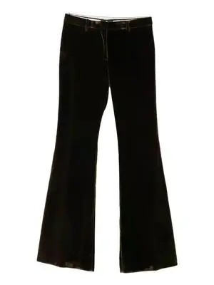 Etro Velvet Flared Trousers - Green