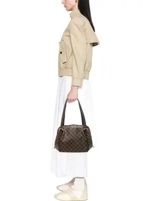 LOUIS VUITTON 2005 Damier Ebene Belem Mm Shoulder Bag - Brown