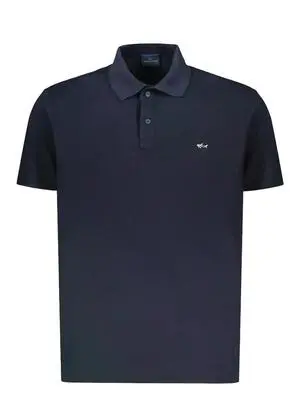Paul & Shark Logo-embroidered Short-sleeve Polo Shirt - Blue