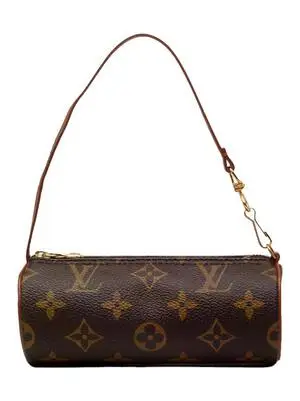 LOUIS VUITTON 1990-2010 Monogram Papillon Pochette Handbag - Brown