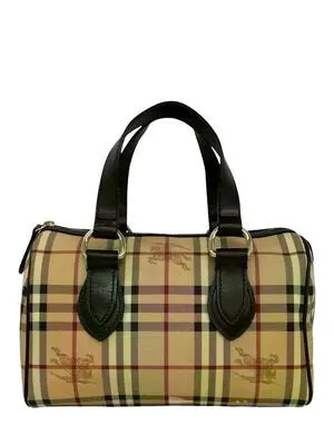 Burberry 2000-2017 Haymarket Check Boston Bag - Neutrals