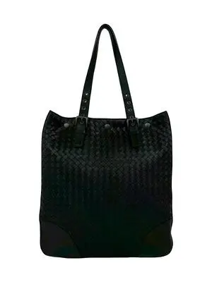 Bottega Veneta 2012-2026 Nappa Intrecciato Shopper Tote Bag - Black