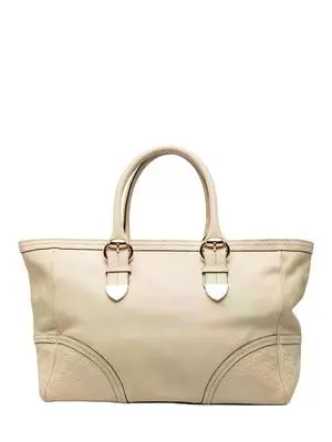Gucci 2000-2015 Calfskin Signoria Tote Bag - Brown