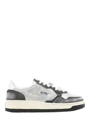 AUTRY Medalist Metallic Sneakers Silver