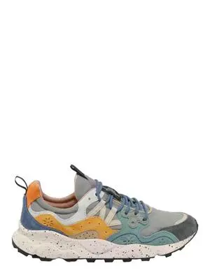 FLOWER MOUNTAIN Yamano 3 Uni Suede-panel Sneakers - Grey