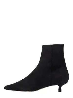 AeydĒ Sofie Pointed-toe Suede Ankle Boots - Black