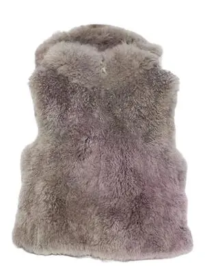 LISKA Shearling Gilet - Grey