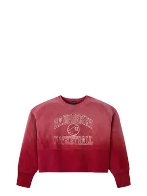 GV GALLERY Graphic-print Cropped Sweater - Red