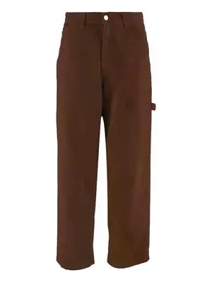 HAIKURE Corduroy Straight-leg Trousers - Brown