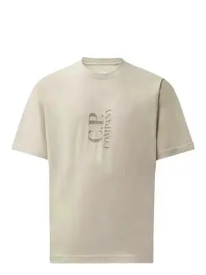 C.P. COMPANY Logo-print T-shirt - Grey