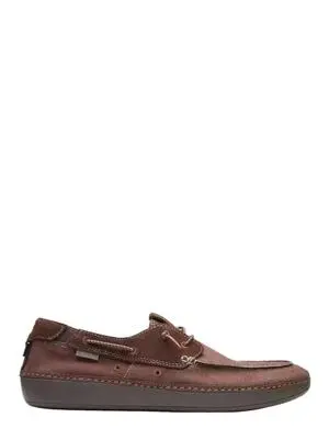 Clarks Higley Tie Lace-up Derby Shoes - Brown
