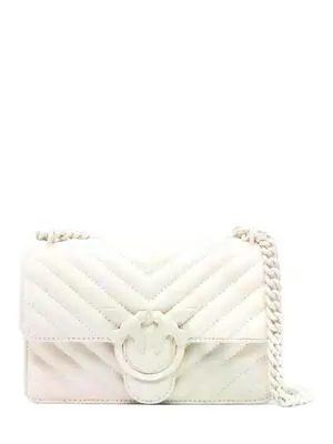 Pinko Love Bag One Leather Mini Bag - Neutrals