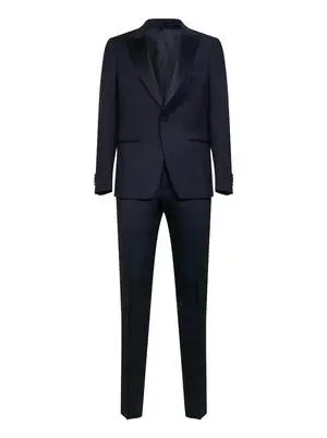 LARDINI Single-breasted Peak-lapel Suit - Blue