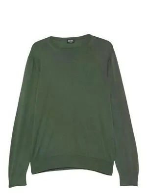 Zegna Crewneck Long-sleeved Sweater - Green