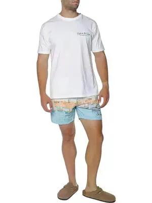 MC2 SAINT BARTH Portland Graphic-print Cotton T-shirt - White