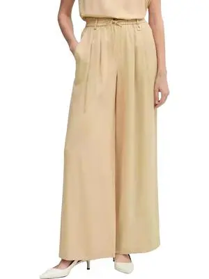 JOOP! Pleated High-waisted Trousers - Neutrals