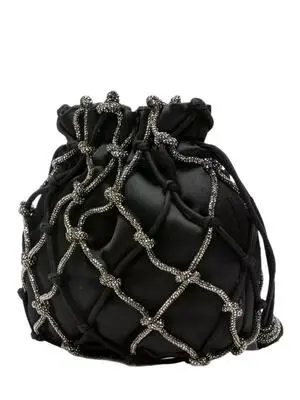 Rosantica Crystal-embellished Mini Bag - Black