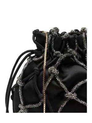 Rosantica Crystal-embellished Mini Bag - Black