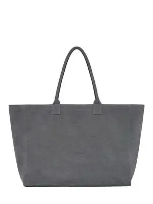 ANINE BING Leo Canvas Tote Los Angeles University Washed - Grey